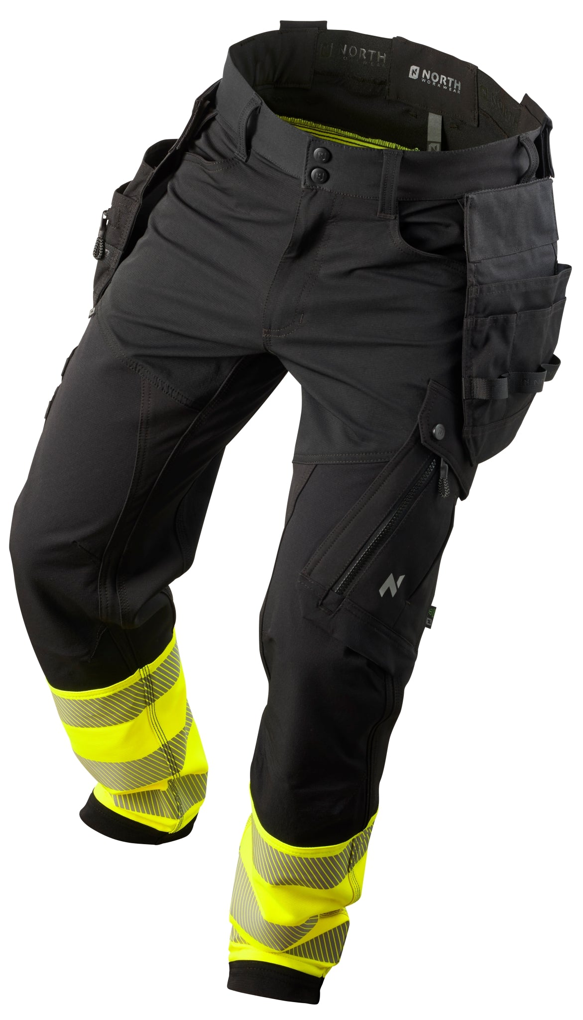 Hi-Viz Arbejdsbukser | EN20471 Stretch & CORDURA™ – NORTH WORKWEAR