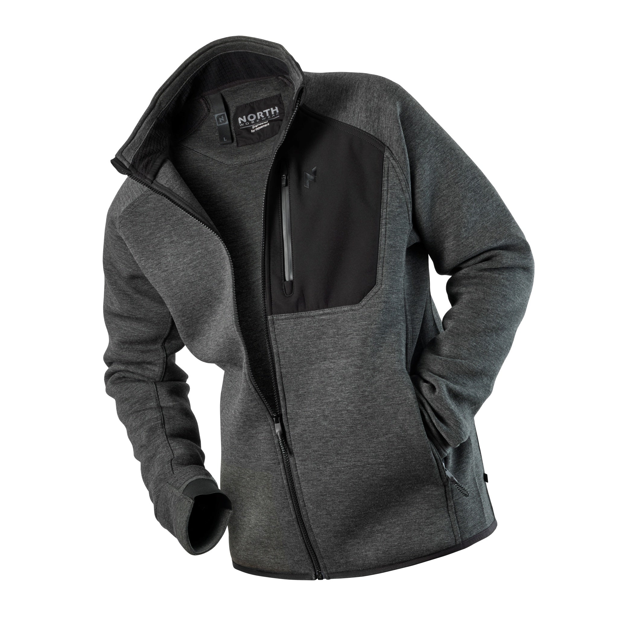 North Quattro Stretch Shirt | Let, varm og fleksibel fleece til arbejde ...